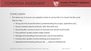 conditional assessment of in service HDPE pipelines | PPT