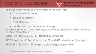 conditional assessment of in service HDPE pipelines | PPT