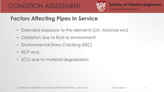 conditional assessment of in service HDPE pipelines | PPT