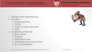 conditional assessment of in service HDPE pipelines | PPT