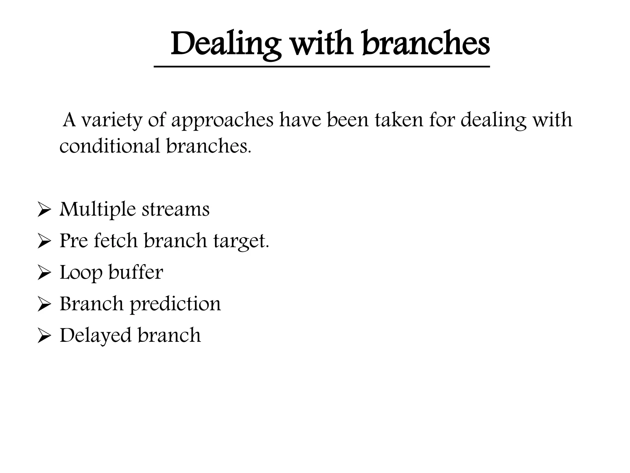 Conditional branches | PPTX