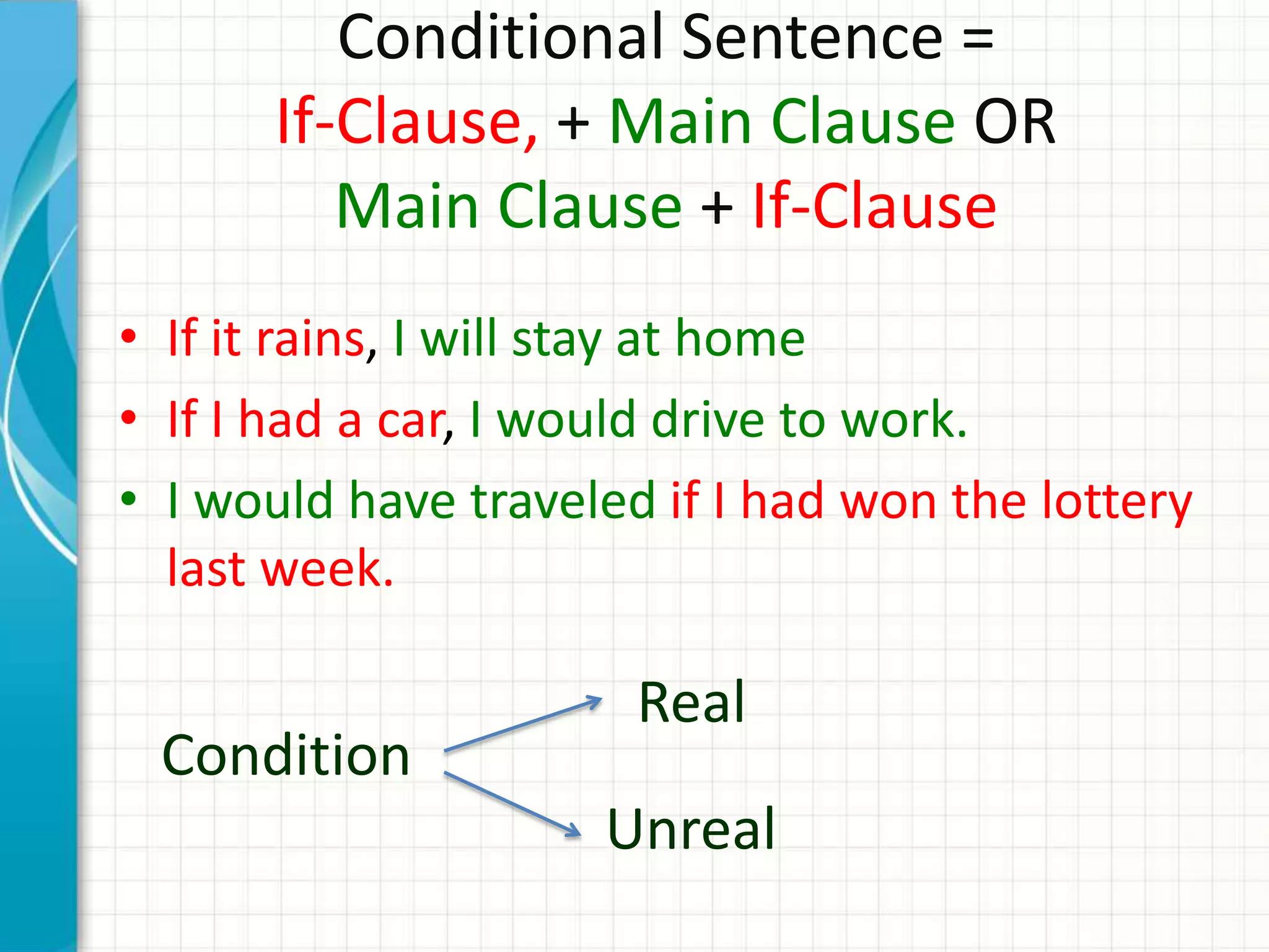 Conditional clauses | PPTX