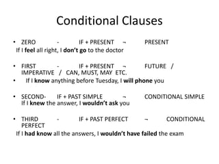 Conditional clauses | PPTX