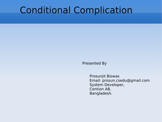 Conditional Compilation | PPT