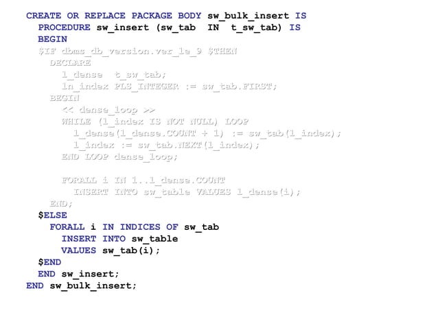 Oracle PL/SQL - Creative Conditional Compilation | PPT