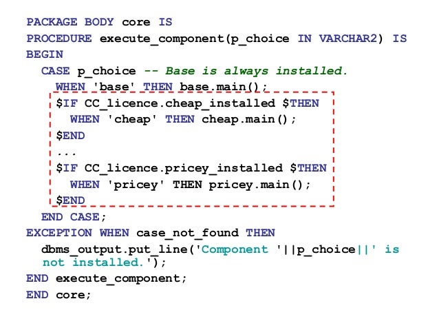 Oracle PL/SQL - Creative Conditional Compilation