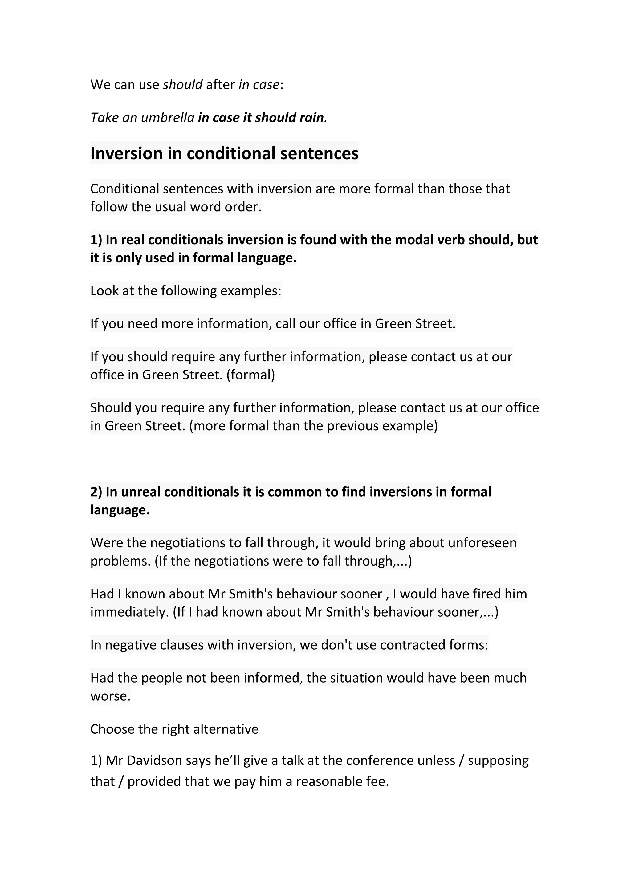 Conditional conjunctions | PDF