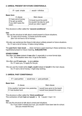 Conditional conjunctions exercises | PDF