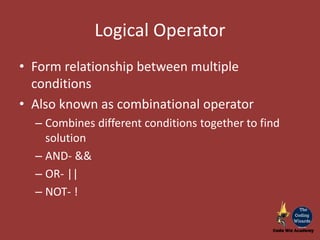 Conditional Constructs in Javascript | PPT