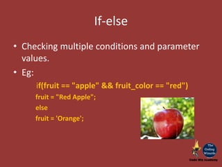 Conditional Constructs in Javascript | PPTX