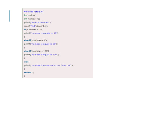 Conditional control statements explains the programming constructs | PPT