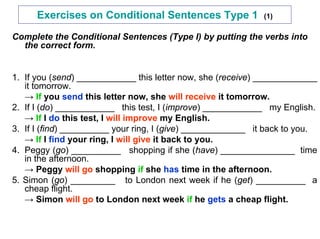 Conditional excercise | PDF