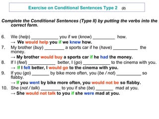 Conditional excercise | PPT
