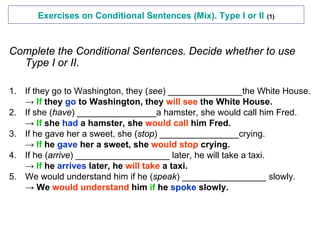 Conditional excercise | PPT