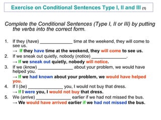 Conditional excercise | PDF