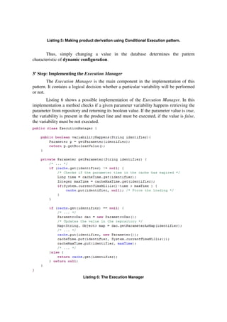 Conditional Execution - A Pattern for the Implementation of Fine-Grained Variabilities in ...