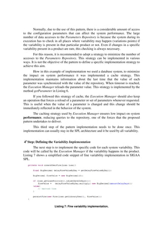 Conditional Execution - A Pattern for the Implementation of Fine-Grained Variabilities in ...