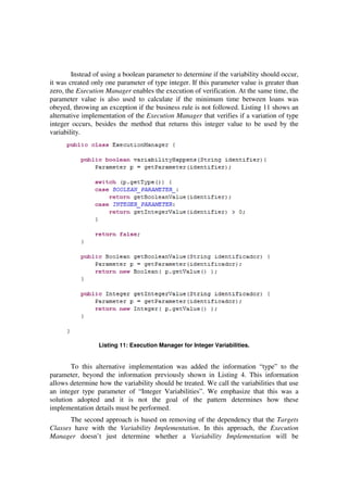 Conditional Execution - A Pattern for the Implementation of Fine-Grained Variabilities in ...