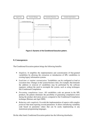Conditional Execution - A Pattern for the Implementation of Fine-Grained Variabilities in ...