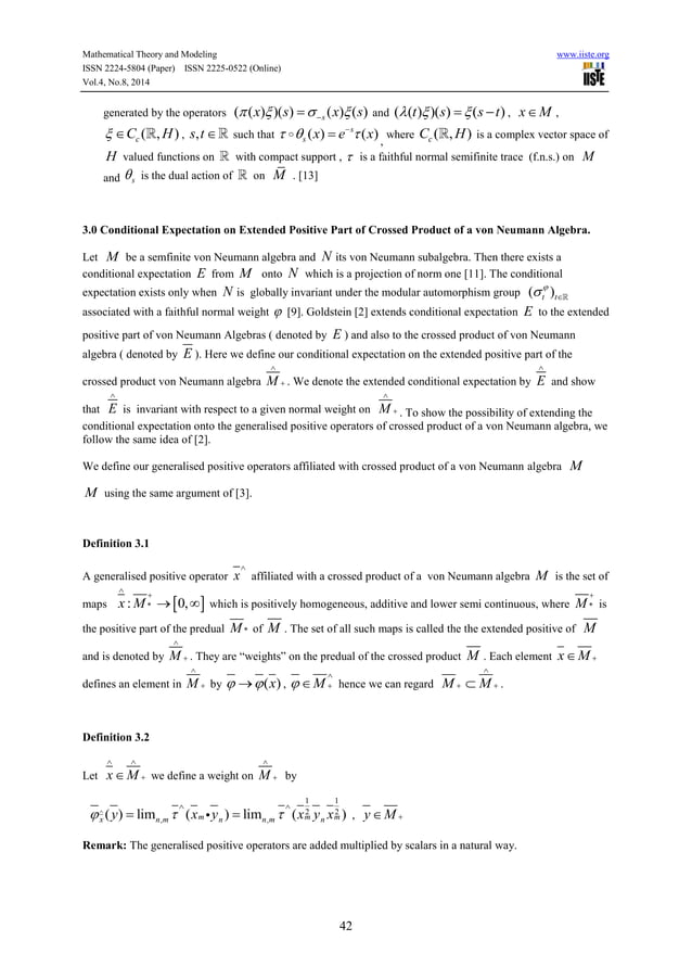 Conditional Expectation On Extended Positive Part Of Crossed Pdf