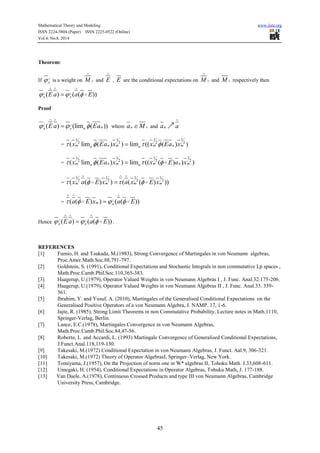 Conditional expectation on extended positive part of crossed | PDF