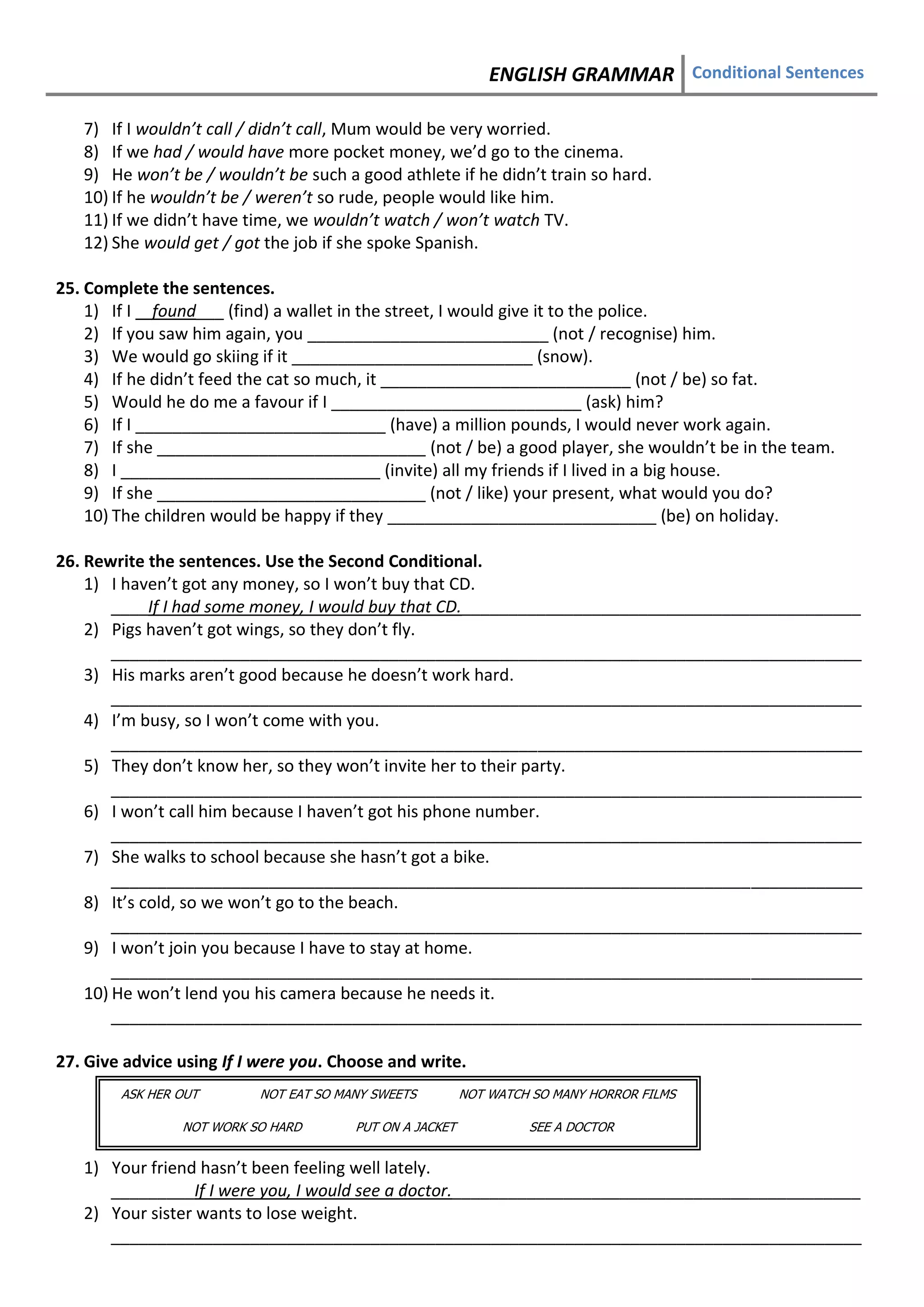 Conditional,explanation | PDF