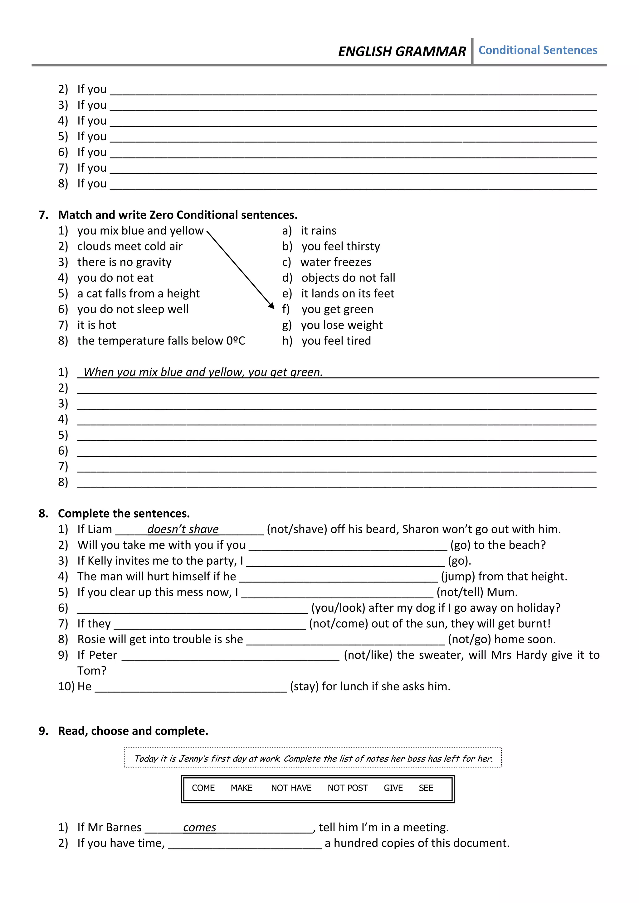 Conditional,explanation | PDF