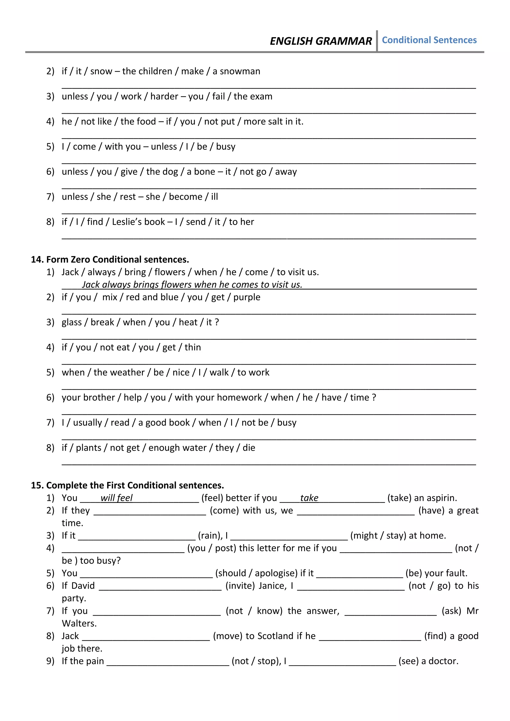 Conditional,explanation | PDF