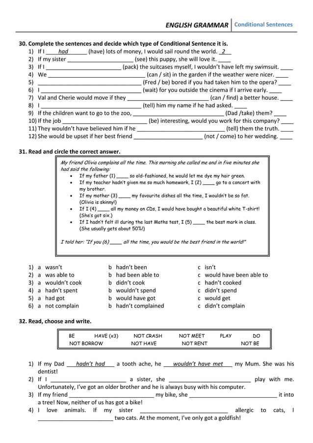 Conditional,explanation | PDF