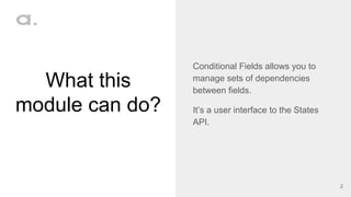 Conditional fields - Olga Riabodzei | PPT