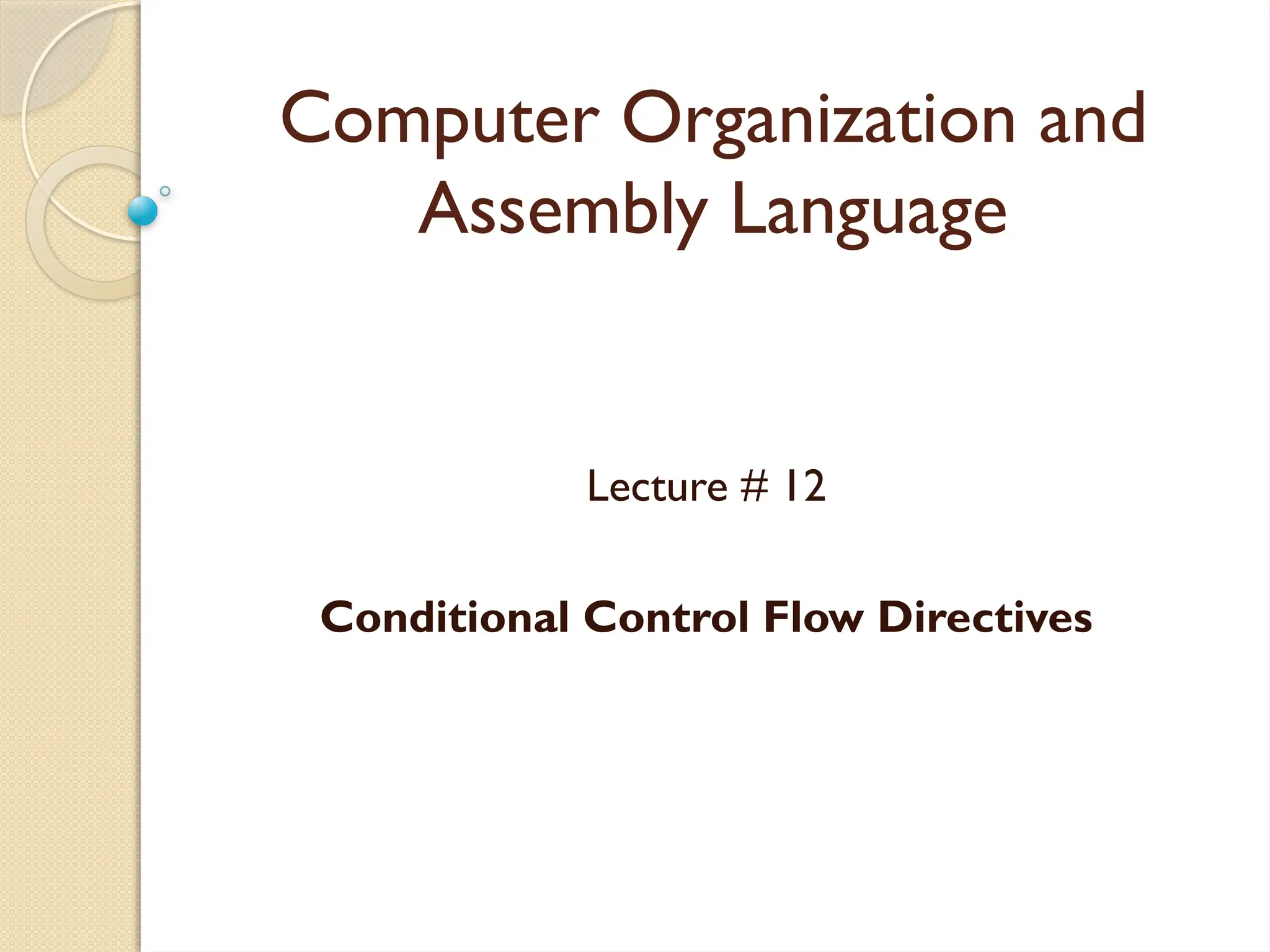 Conditional Flow Control Directive.pptxx | PPTX