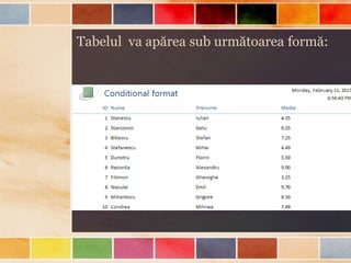 Conditional formatting | PPTX