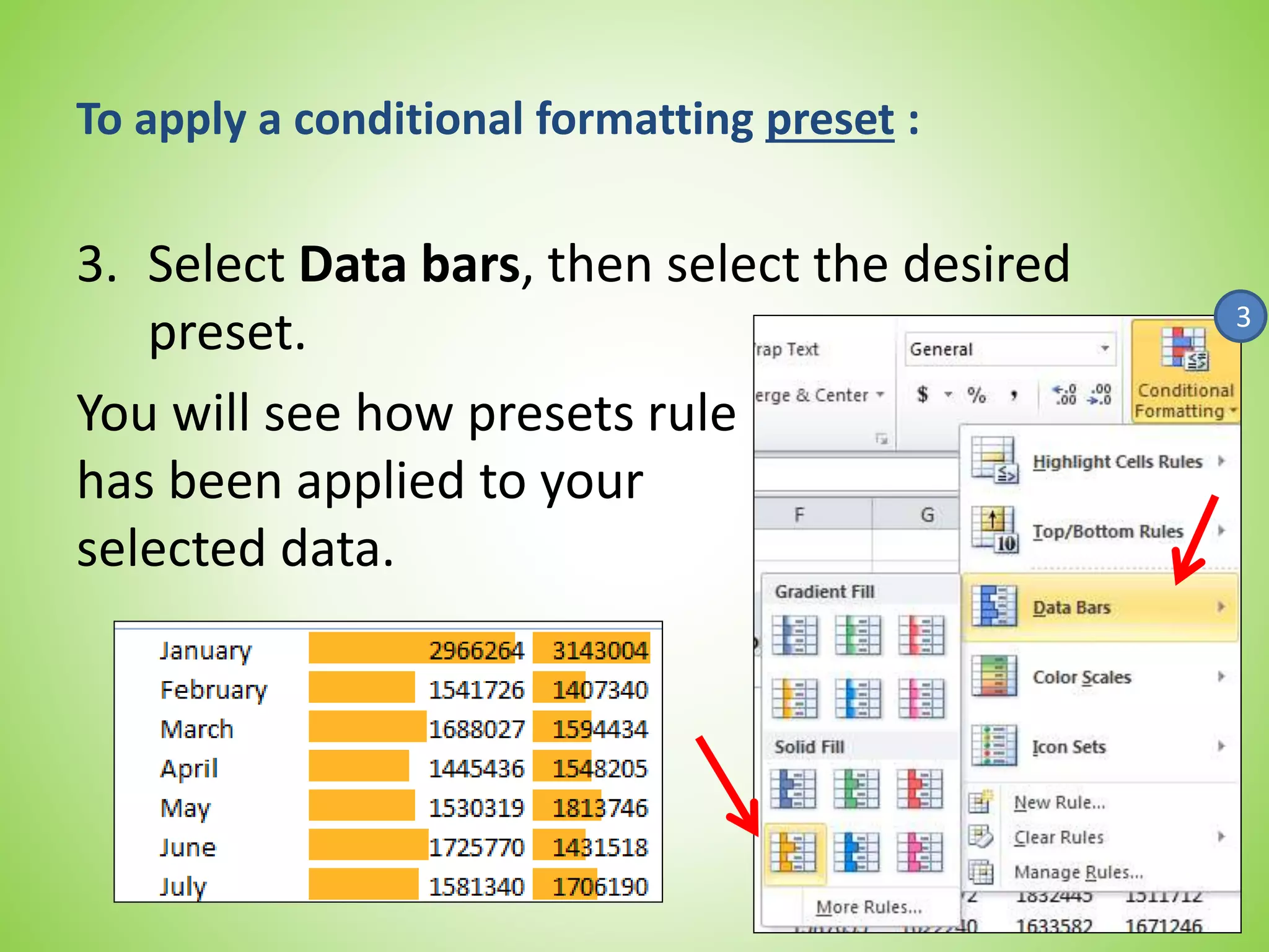 Conditional formatting | PPTX