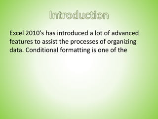 Conditional formatting | PPTX