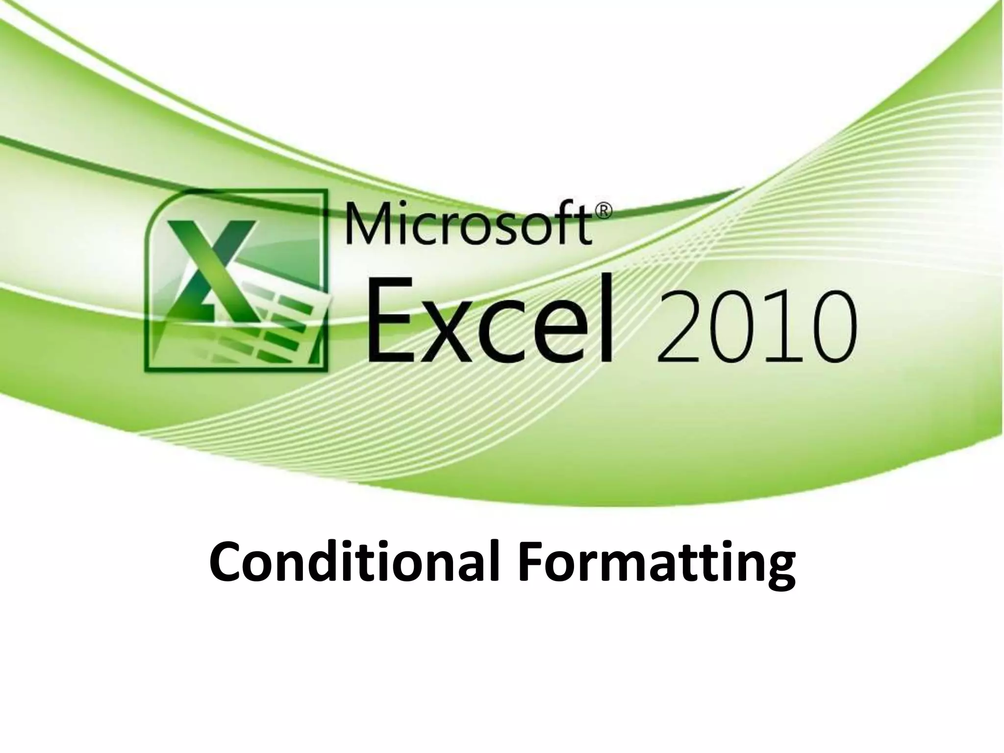 Conditional formatting | PPTX