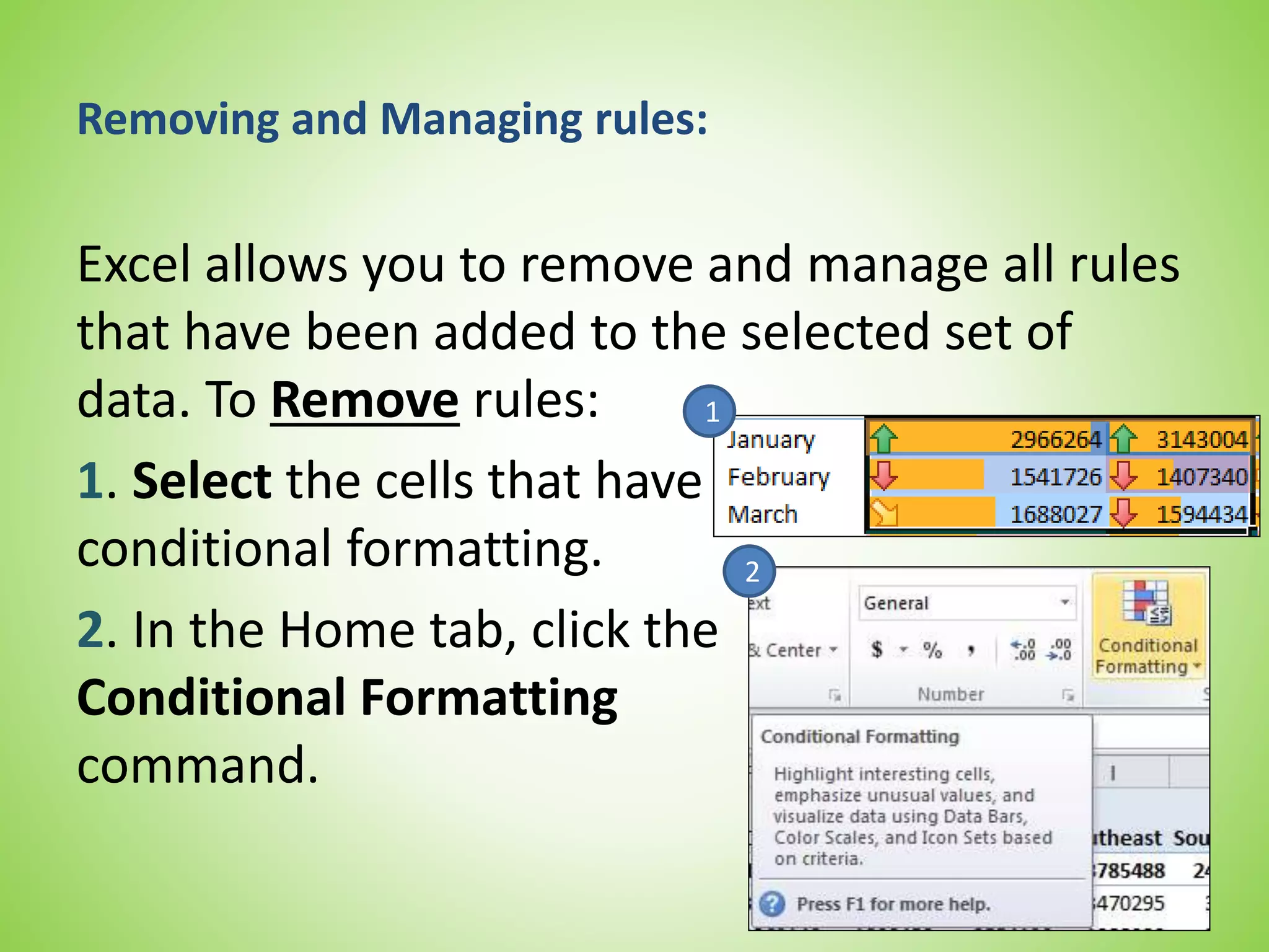 Conditional formatting | PPTX