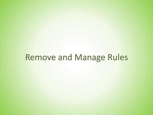 Conditional formatting | PPTX