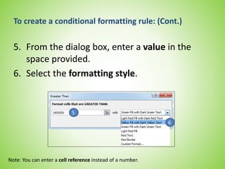 Conditional formatting | PPTX