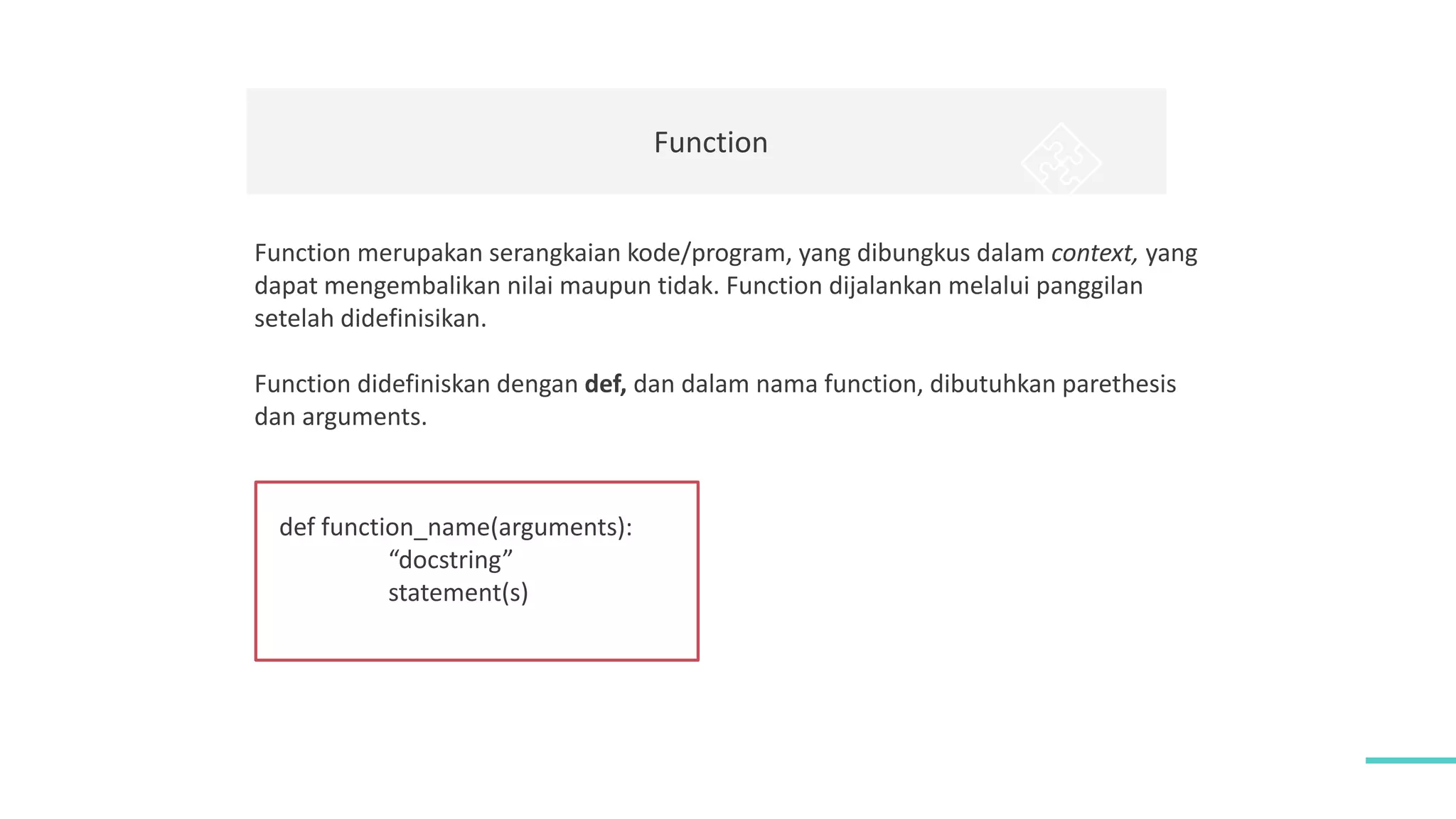 Conditional, looping, function and basic oop | PPT