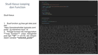 Conditional, looping, function and basic oop | PPT