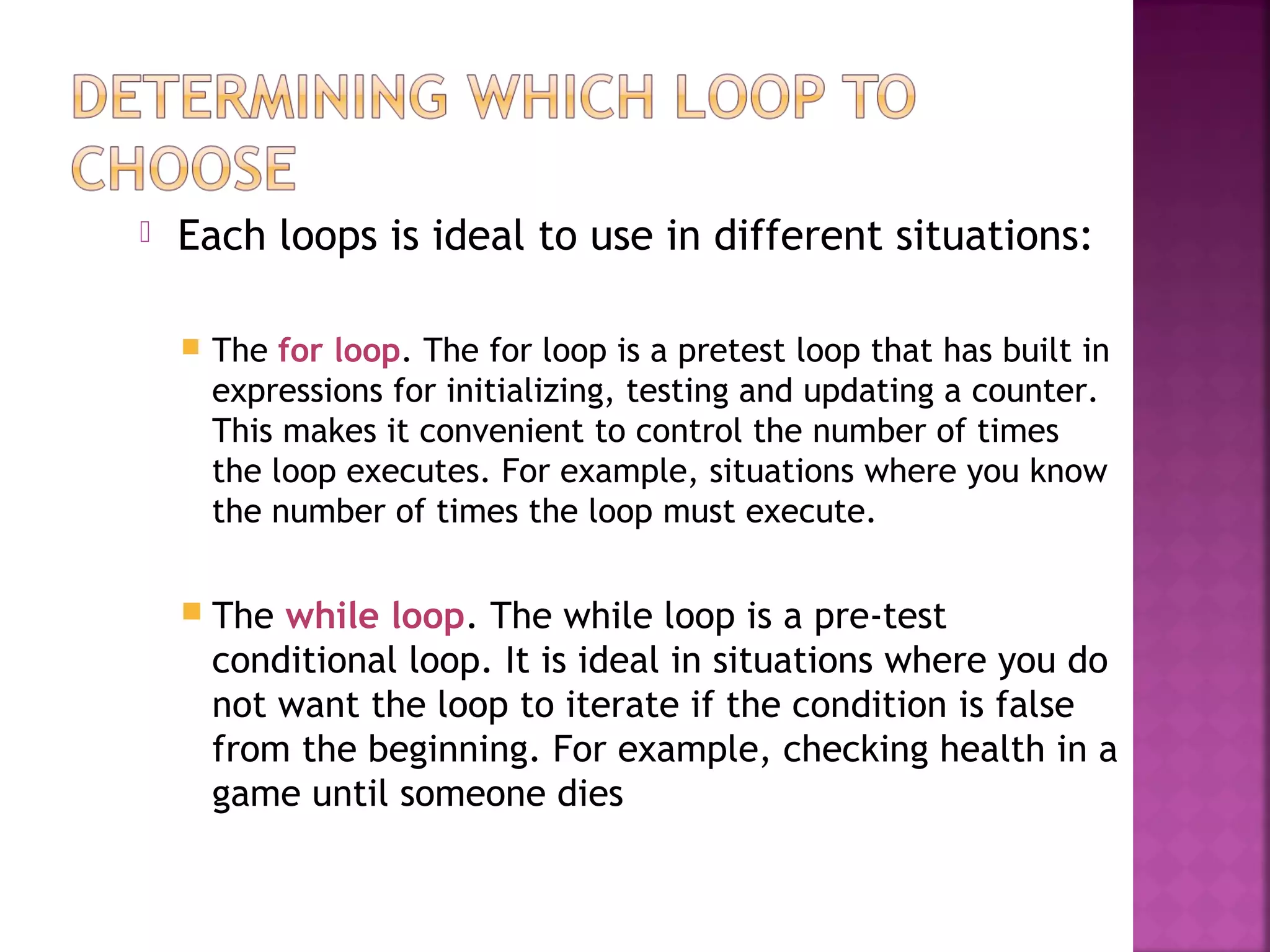 Conditional Loops | PPT