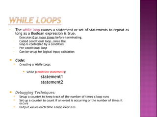 Conditional Loops | PPT