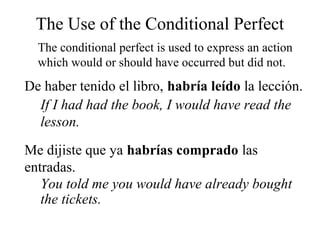 Conditional perfect | PPT