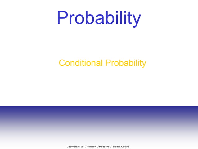 Conditional probability | PPTX