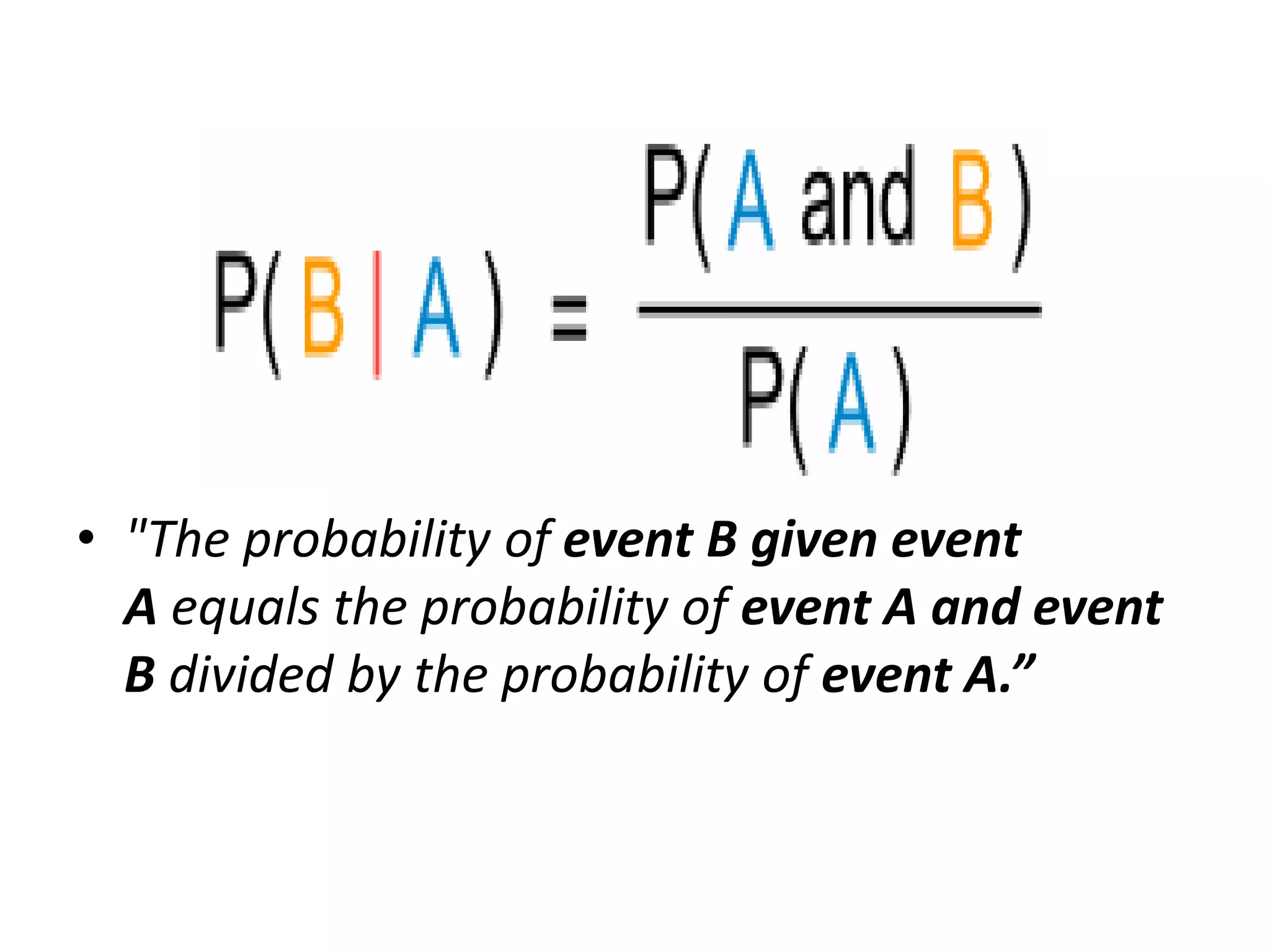 Conditional Probability | PPTX