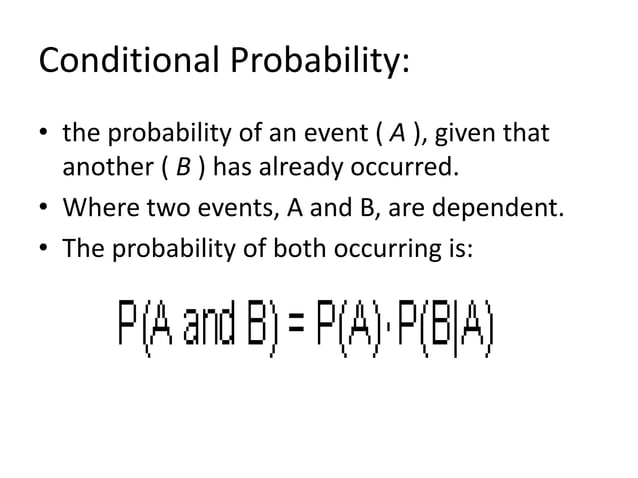 Conditional Probability | PPTX