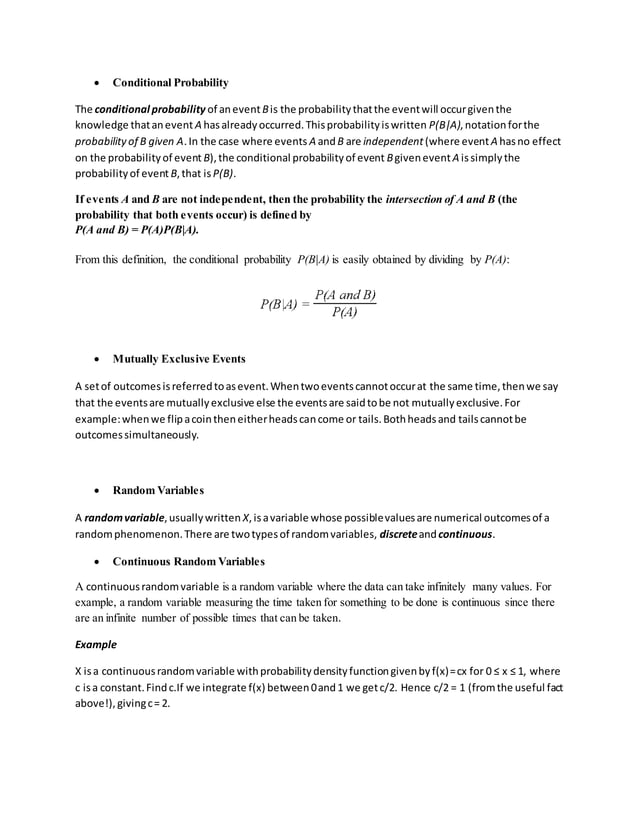 Conditional probability | PDF