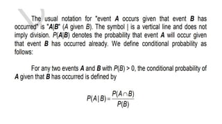 conditional probability of dependent and dependent | PPT