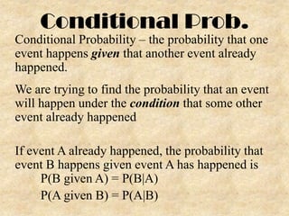 Conditional prob & independence | PPTX