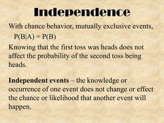 Conditional prob & independence | PPTX